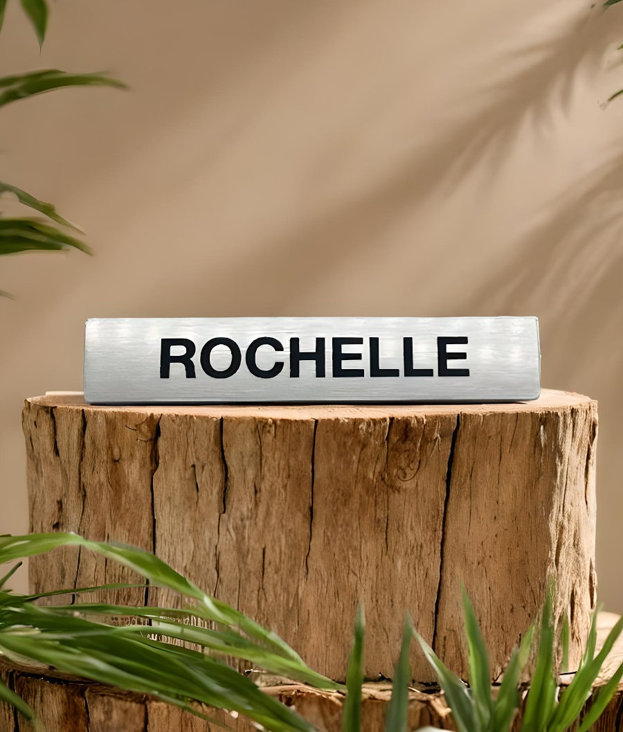 Custom Laser Engraved Name Plate, Brushed Stainless Steel 1/16" Thick ...